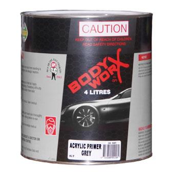 Body Worx Acrylic Primer (Grey) - 4 Litre