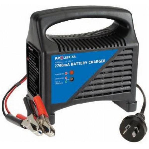 Projecta Manual 12V 2700mA Battery Charger - MC400